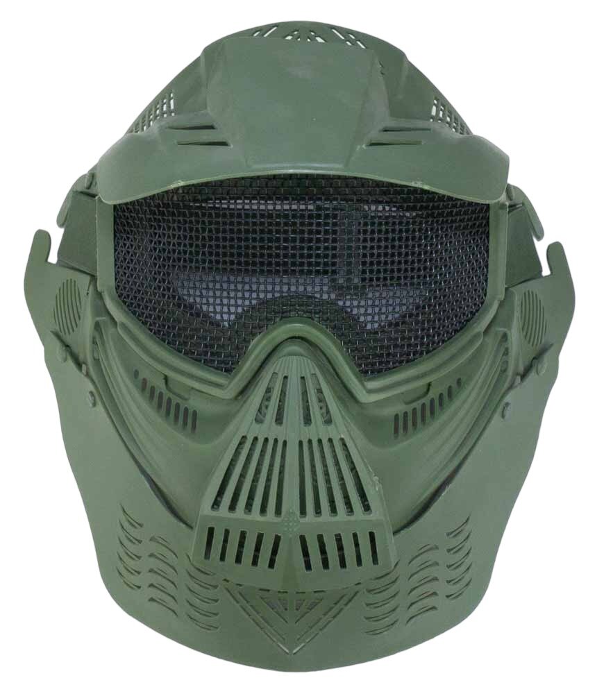 Маска для страйкбола Kingrin с защитой глаз, олива