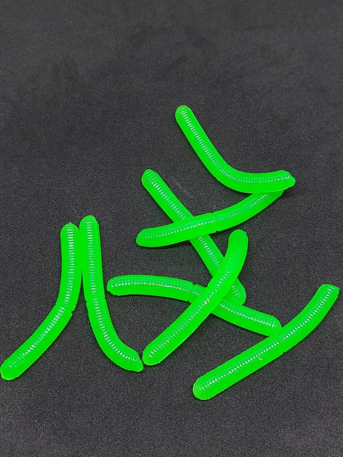 Форелевая Силиконовая приманка Либра. Реплика. Толстая 65 мм. Зеленый