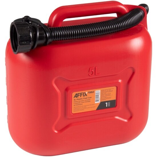 Канистра Affix для топлива, 5 л, пластиковая