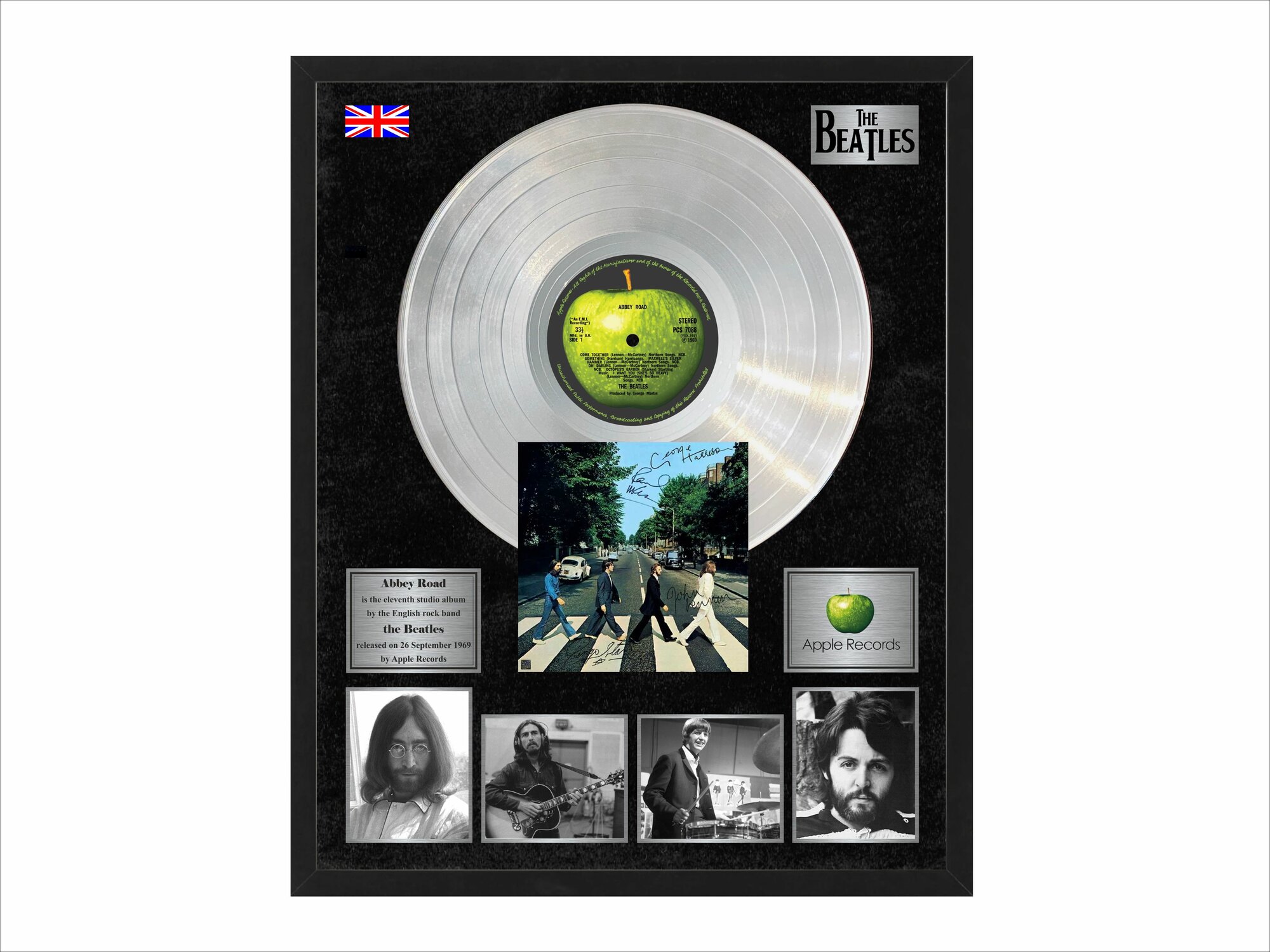The Beatles Abbey Road Картина с платиновым диском
