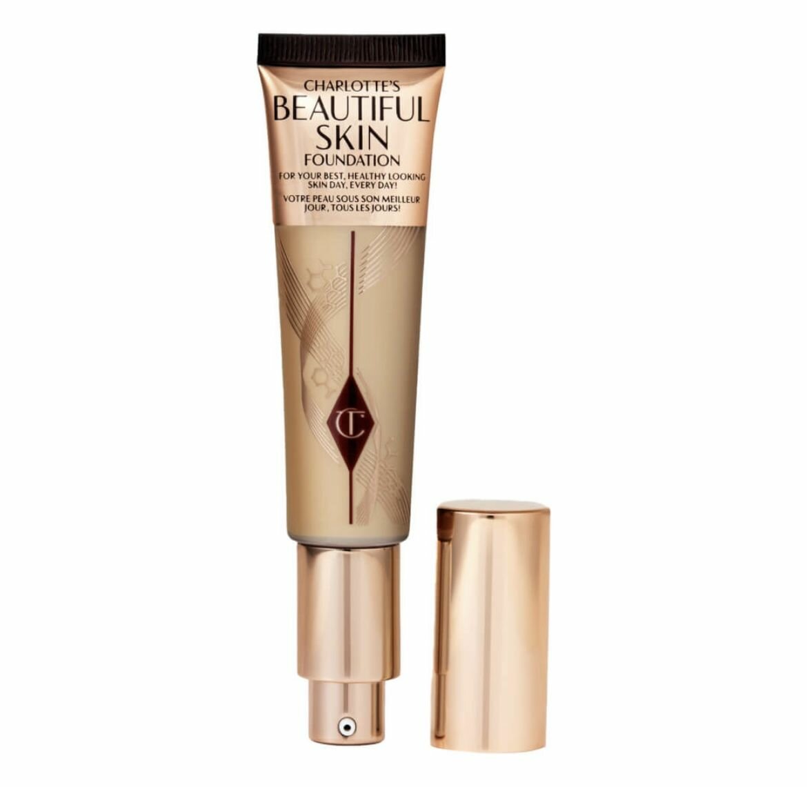 Тональный крем CHARLOTTE TILBURY Beautiful Skin Medium Coverage Liquid Foundation with Hyaluronic Acid тон 5N