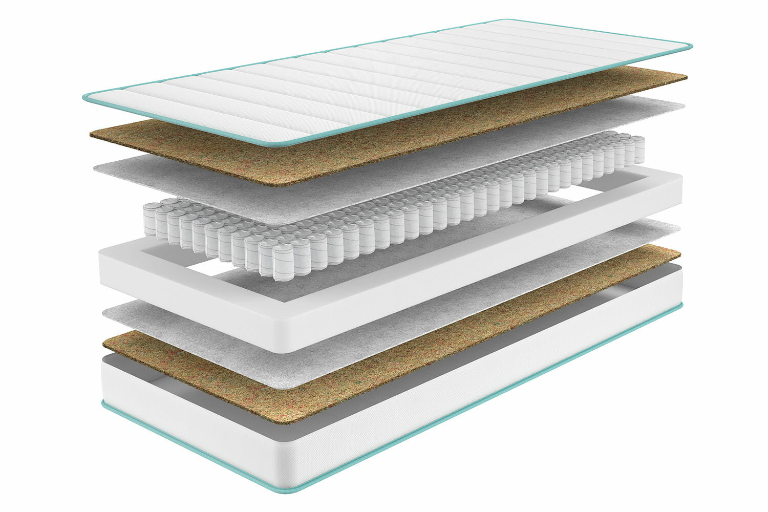 Матрас пружинный MILDEX Kids energy, 90х200, цвет белый