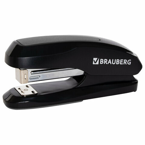 3 шт. Степлер №24/6, 26/6 BRAUBERG "Extra", до 30 листов, черно-серый, 229086