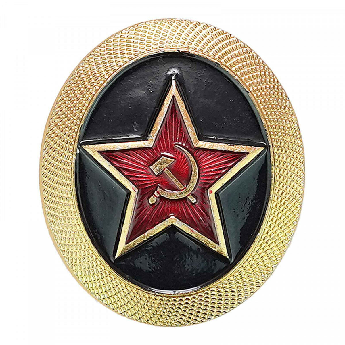 Кокарда Морская Пехота (овал с красной звездой)