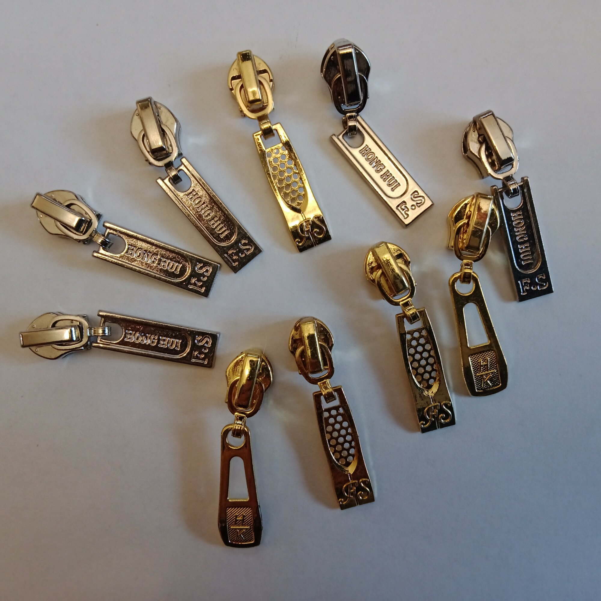 Бегунок / Замок-автомат для молнии, №7, 10 шт