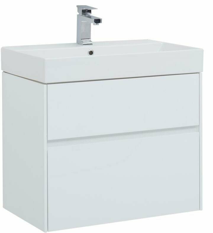 Тумба с раковиной Aquanet Бруклин 70 белый