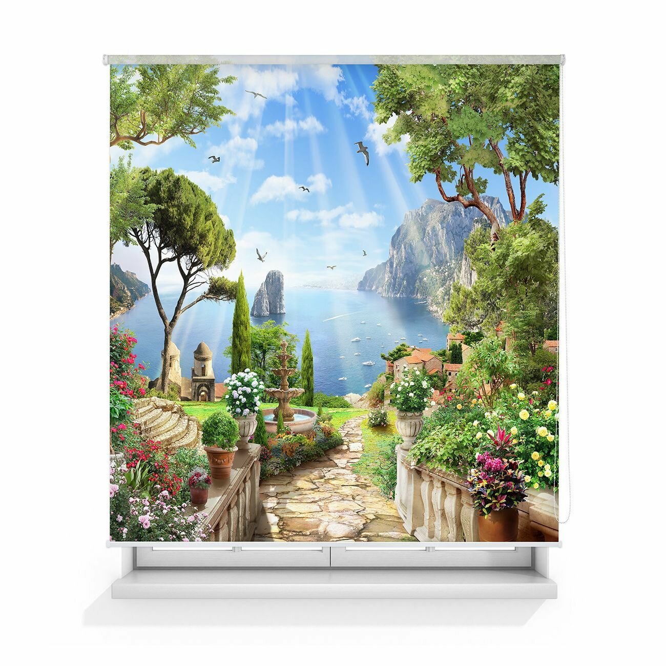 Штора рулонная Макси/LRB-0351-03 Лён 144(140)х170 см