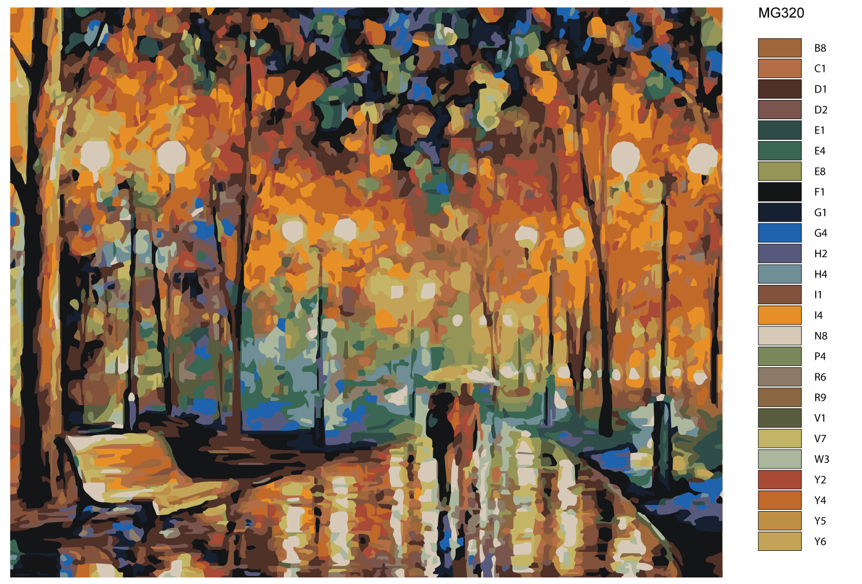 Картина по номерам "Шорох дождя" Леонид Афремов MG320 40x50