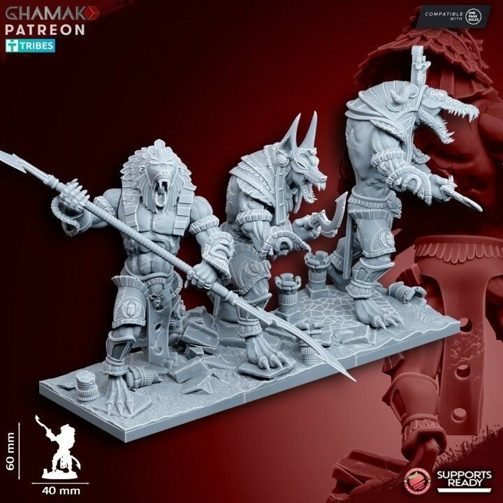 Миниатюра Warhammer Tomb Kings Nomarch Guardian 2Handed Weapon