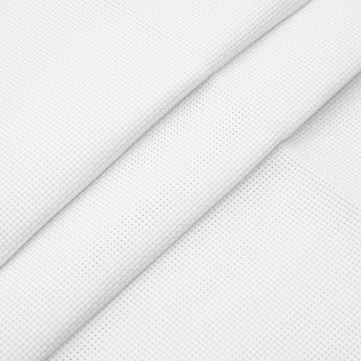 Канва Аида 14 (Россия, цвет белый, 100% хлопок, 75х100 см.)