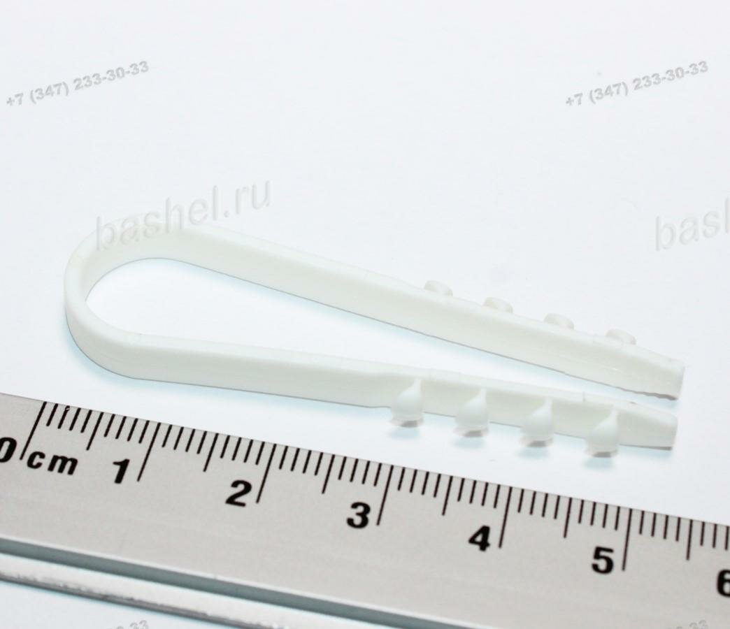 Дюбель-хомут 11-18, белый Rexant (уп. 100 шт.)