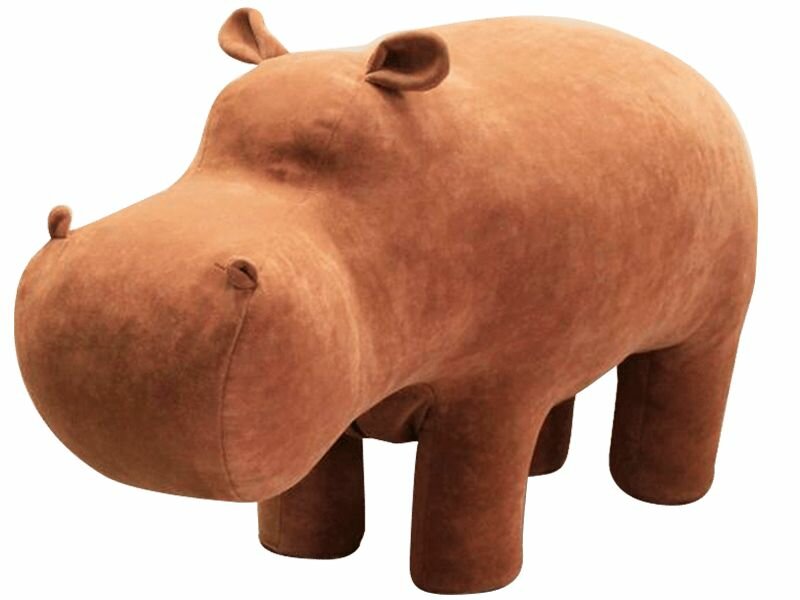 Пуф Hippo, коричневый, 95х35х40