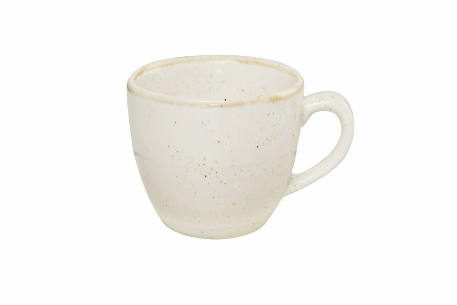 Чашка фарфоровая "Porland" 90мл кофейная бежевая