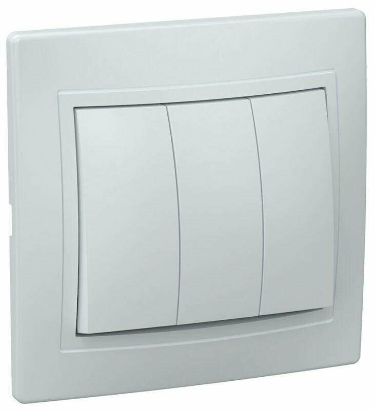 IEK ВС10-3-0-ККм Выключатель 3кл 10А кварта кремовый EVK30-K33-10-DM