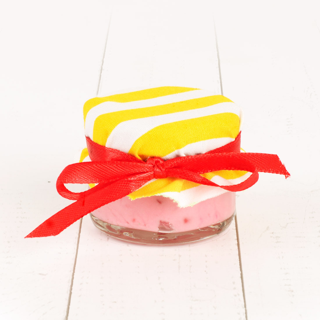 Свадебный комплимент Жёлтые полоски с Малиной крем-мёд 35 гр.