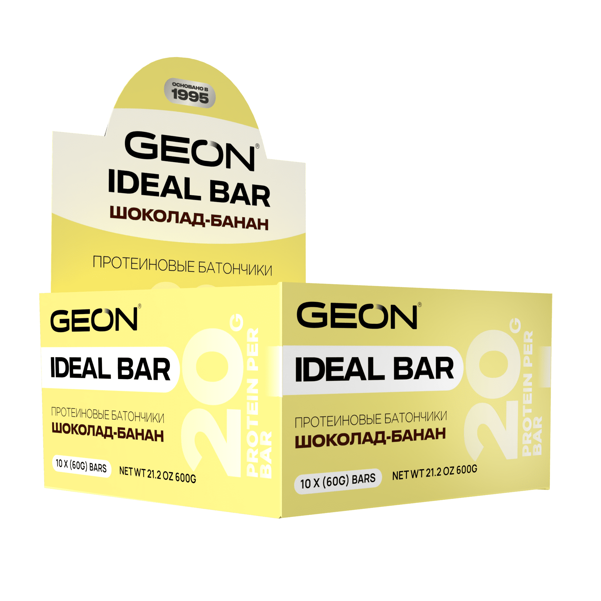 GEON IdealBar 60г Банановый пудинг с шоколадом 10шт