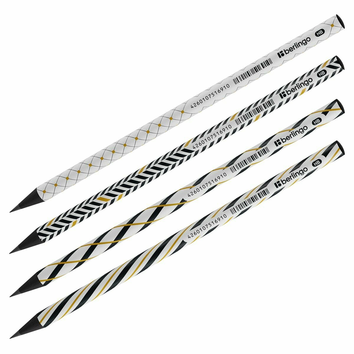72 шт. Карандаш ч/г Berlingo "Vortex" HB, круглый, черное дерево, заточен