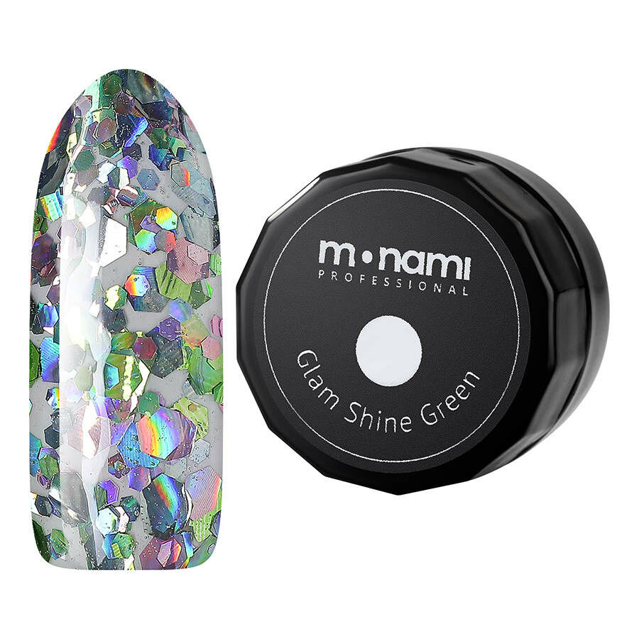 Гель-лак Monami Professional Glam Shine Green, 5г