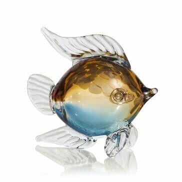 Декоративная статуэтка Рыба из плотного стекла