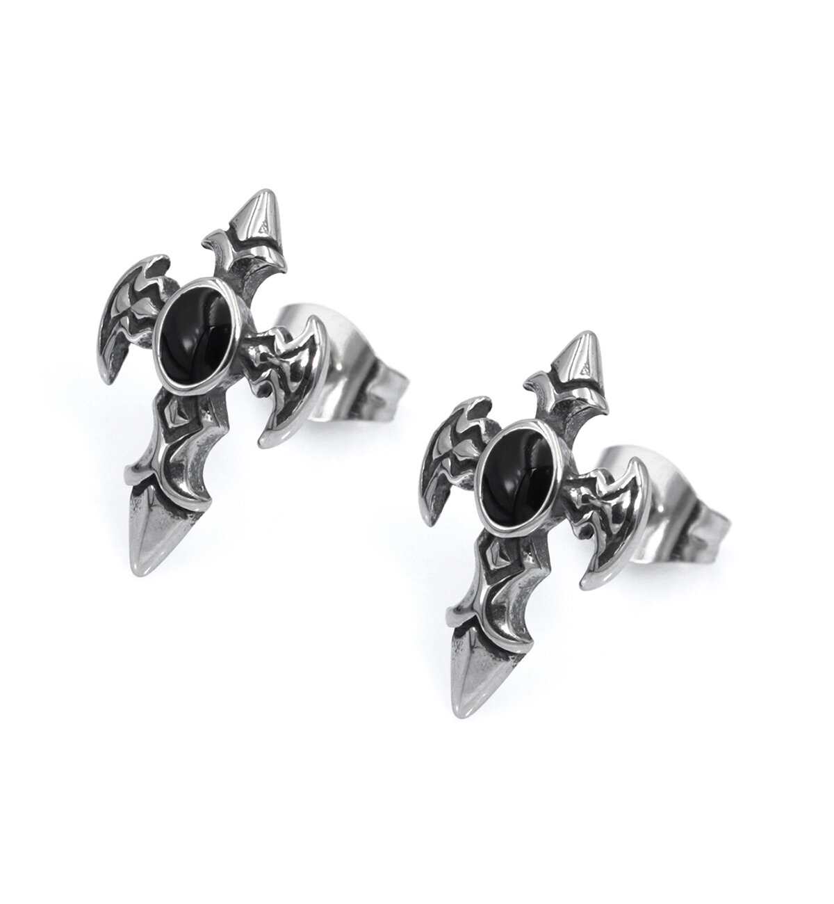 Серьги пусеты, кристалл