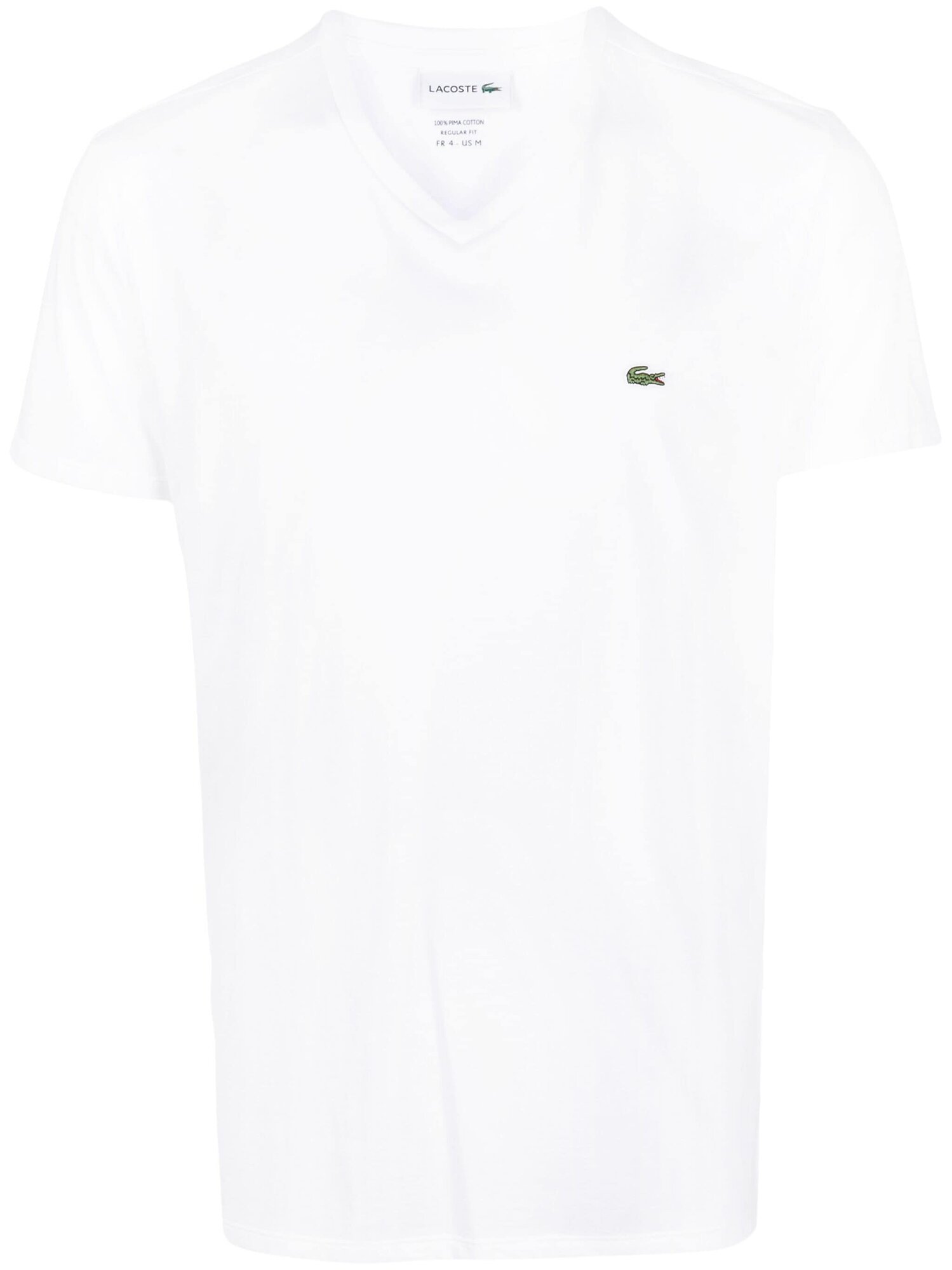 Футболка Logo-patch V-neck cotton T-shirt