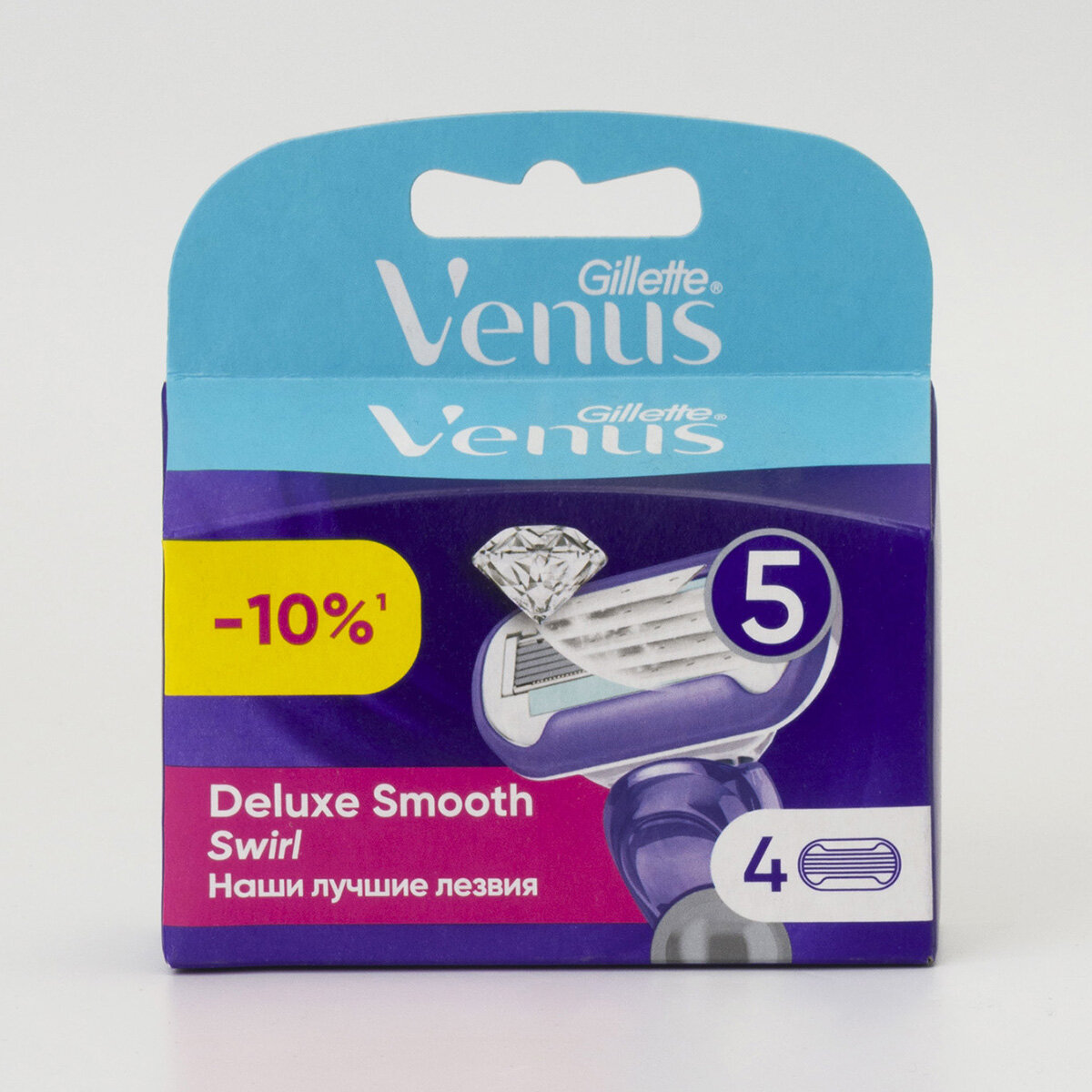 Сменные кассеты Gillette Venus Extra Smooth Swirl 4шт