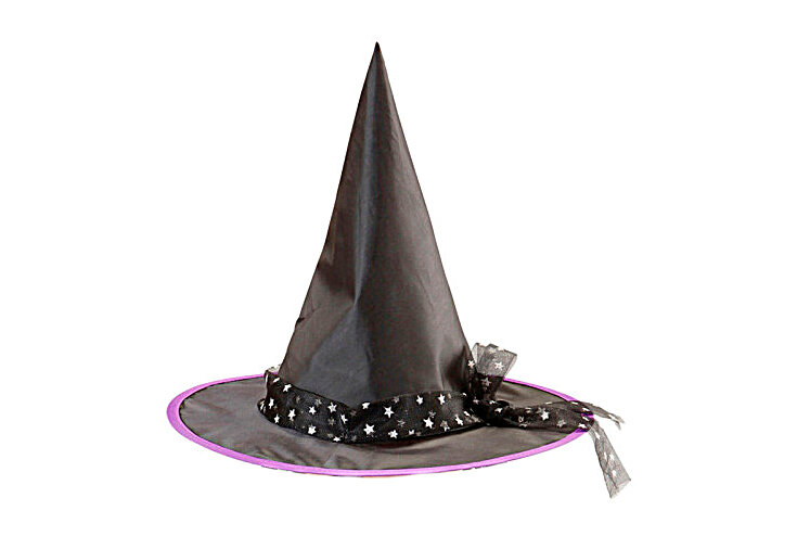 Колпак Ведьмы с Серебристыми Звездами 9425E, черный, размер 54