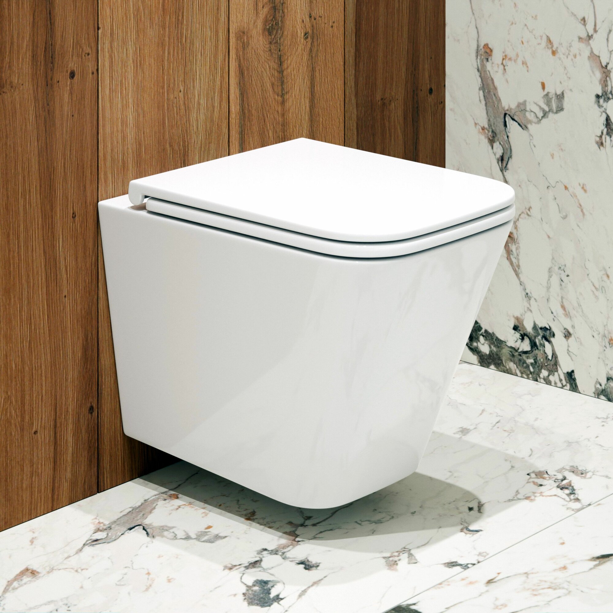 Унитаз подвесной безободковый с круговым смывом EVA GOLD K402T