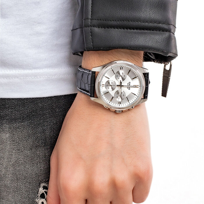Наручные часы CASIO Collection, серебристый/черный — фото 1