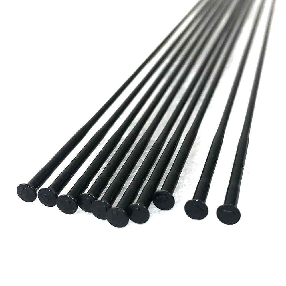10 шт. спицы Pillar PSR TB2015 прямые черные 14G нержавеющая сталь Mixed length