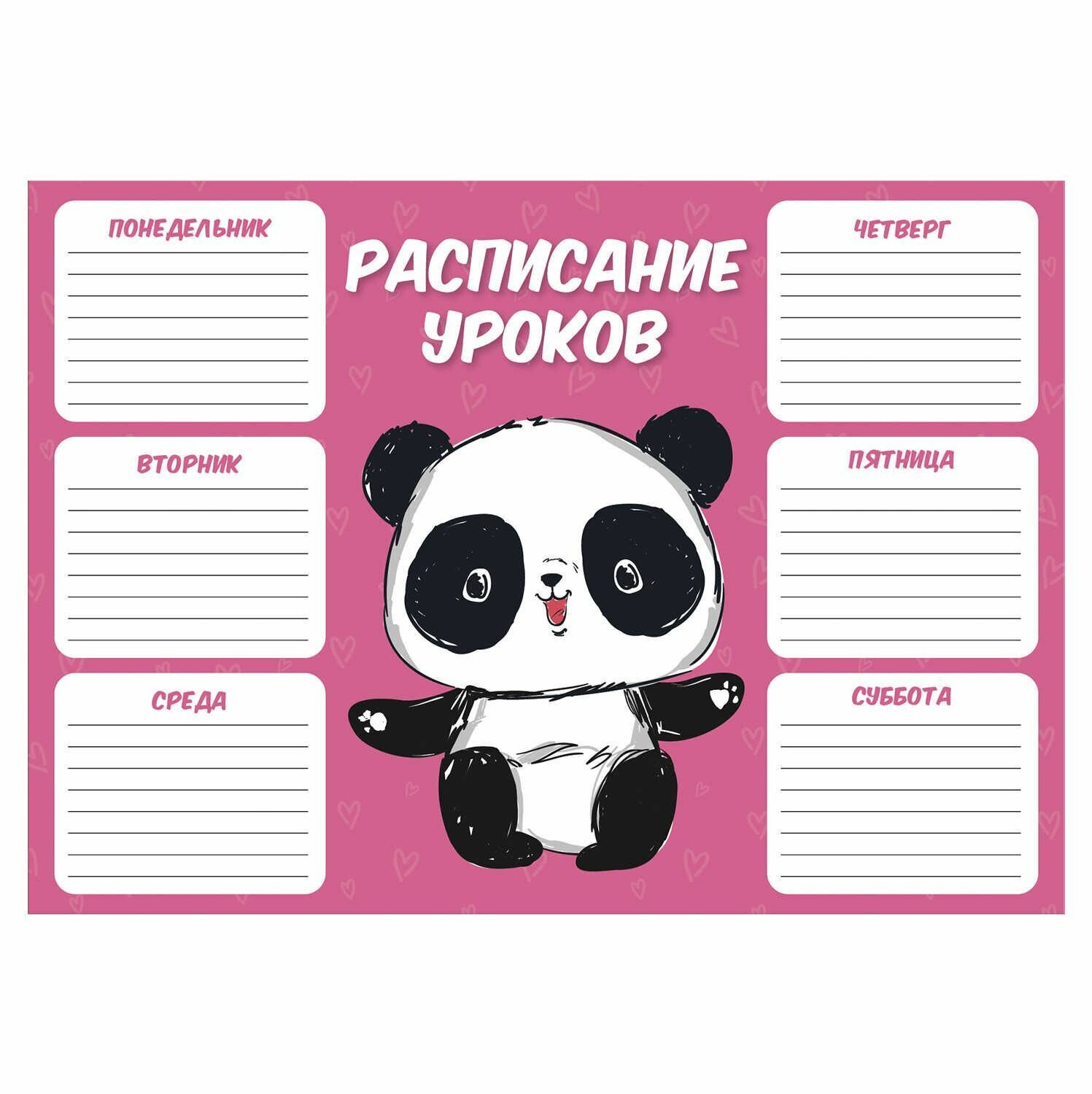 Расписание уроков "Панда"