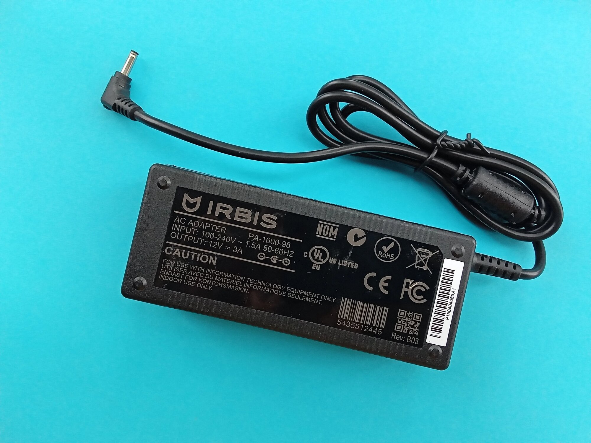 Блок питания для ноутбука DEXP Navis P100: зарядка, зарядное устройство 12V 3A