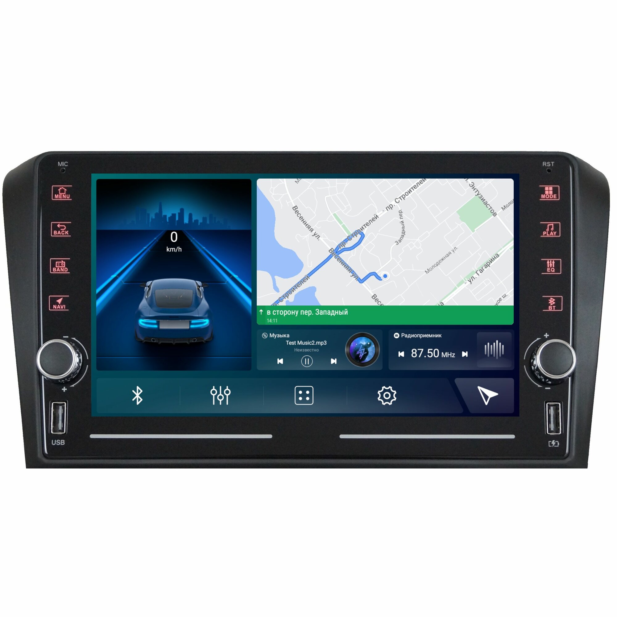 Магнитола R320 Мазда 3 2003-2008 Mazda 3 BK - Android 12 - Процессор 8 ядерный - Память 4+64Gb - CarPlay - QLED - DSP 36 полос - 4G(Sim)