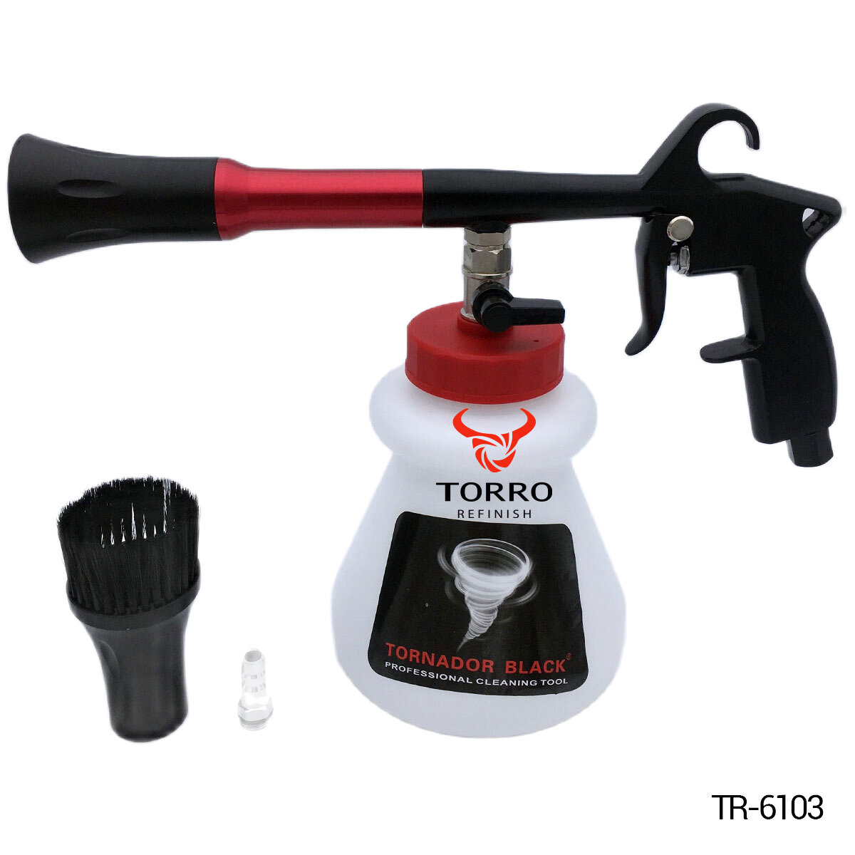 Аппарат для химчистки салона профессиональный на подшипниках + щетка TORNADOR BLACK TORRO