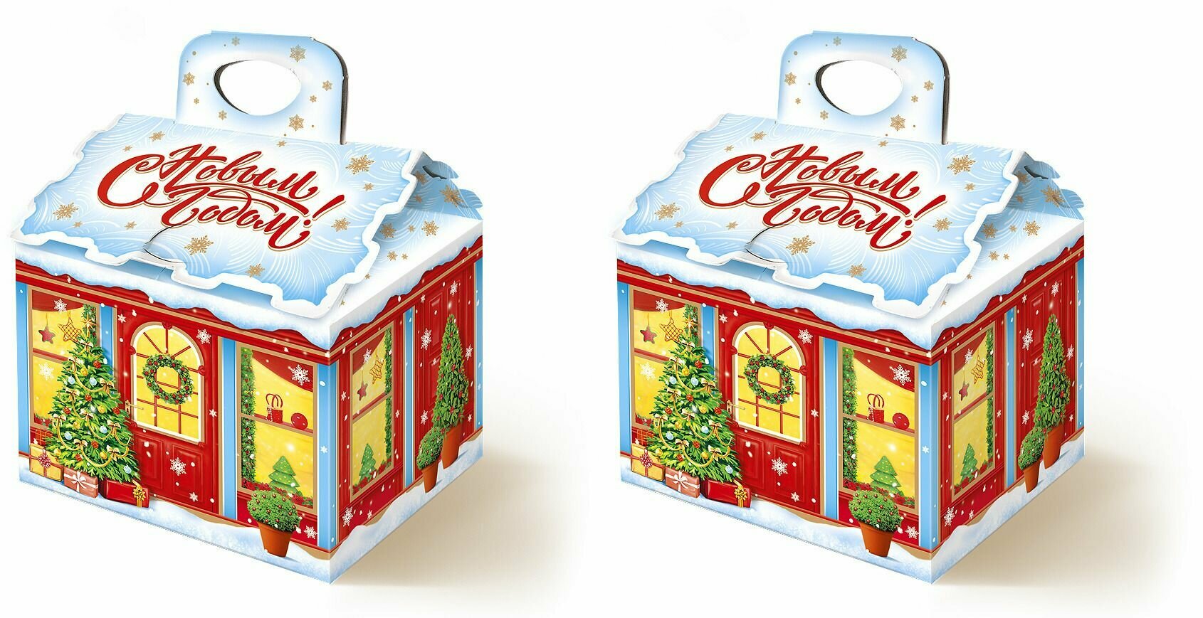 HYLEYS Чай черный С Новым Годом Красный домик, 15 пакетиков, 2 уп