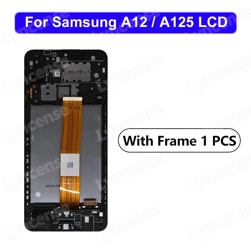 ЖК-дисплей для Samsung Galaxy A12 дисплей A125 SM-A125F SM-A125M LCD экран 1 PCS With Frame