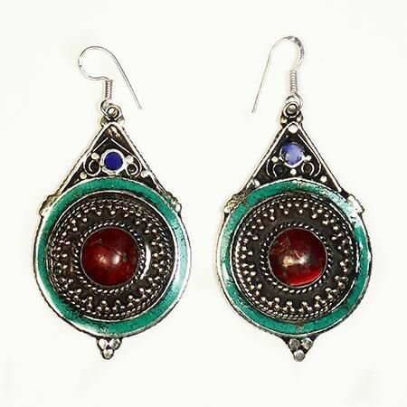 Серьги, искусственный камень