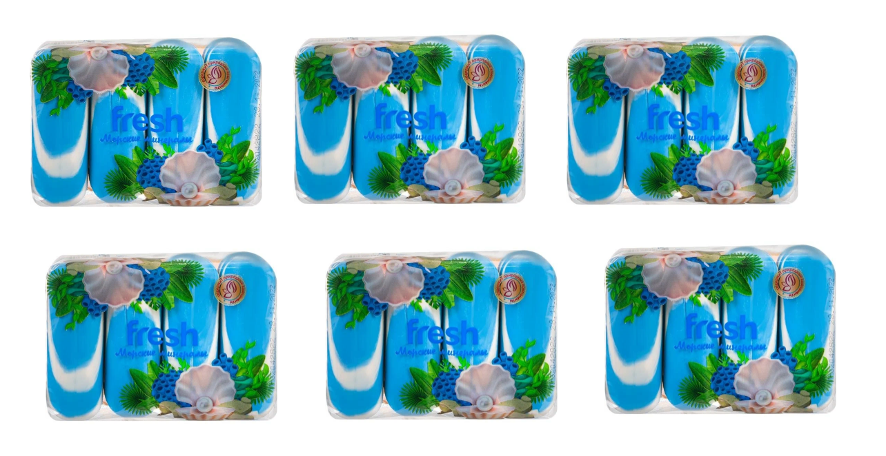 Эфко Косметик Крем-мыло Fresh, Олива, 4 х75 г/уп, 6 уп