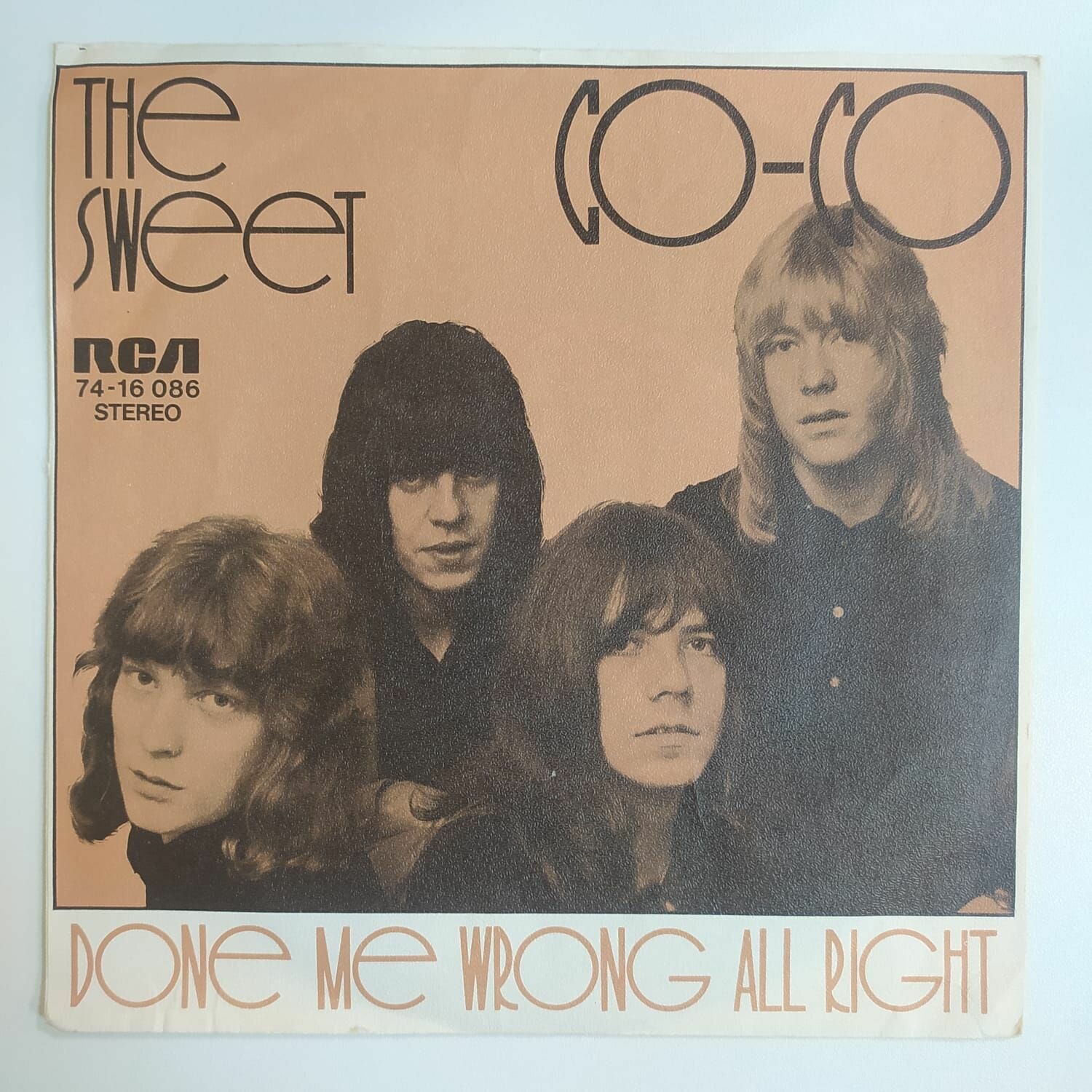 Виниловая пластинка 7" The Sweet - Co-Co (Германия 1971г.)