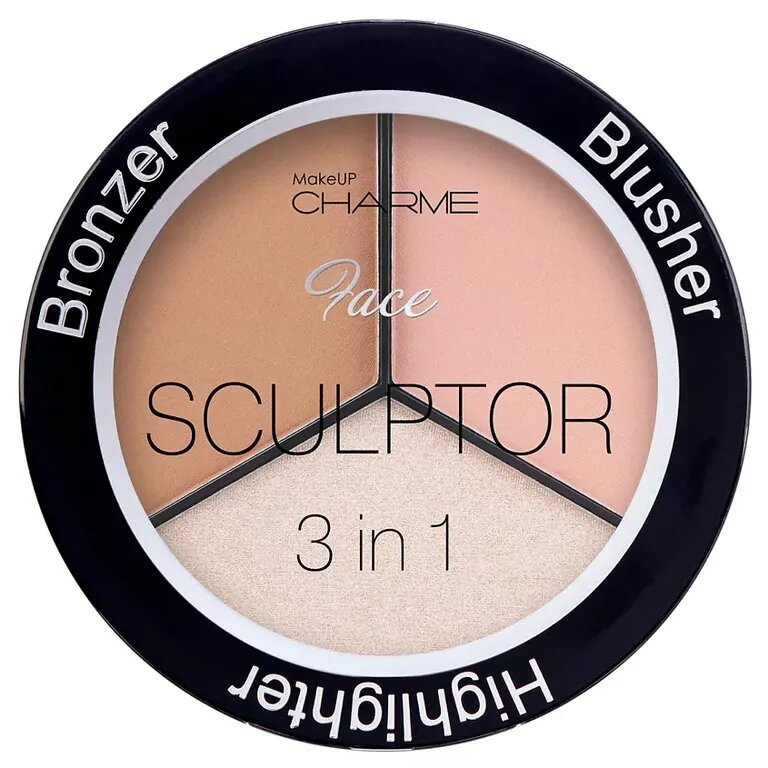 CHARME Скульптор для лица 3 в 1 тон 11 Теплый персиковый