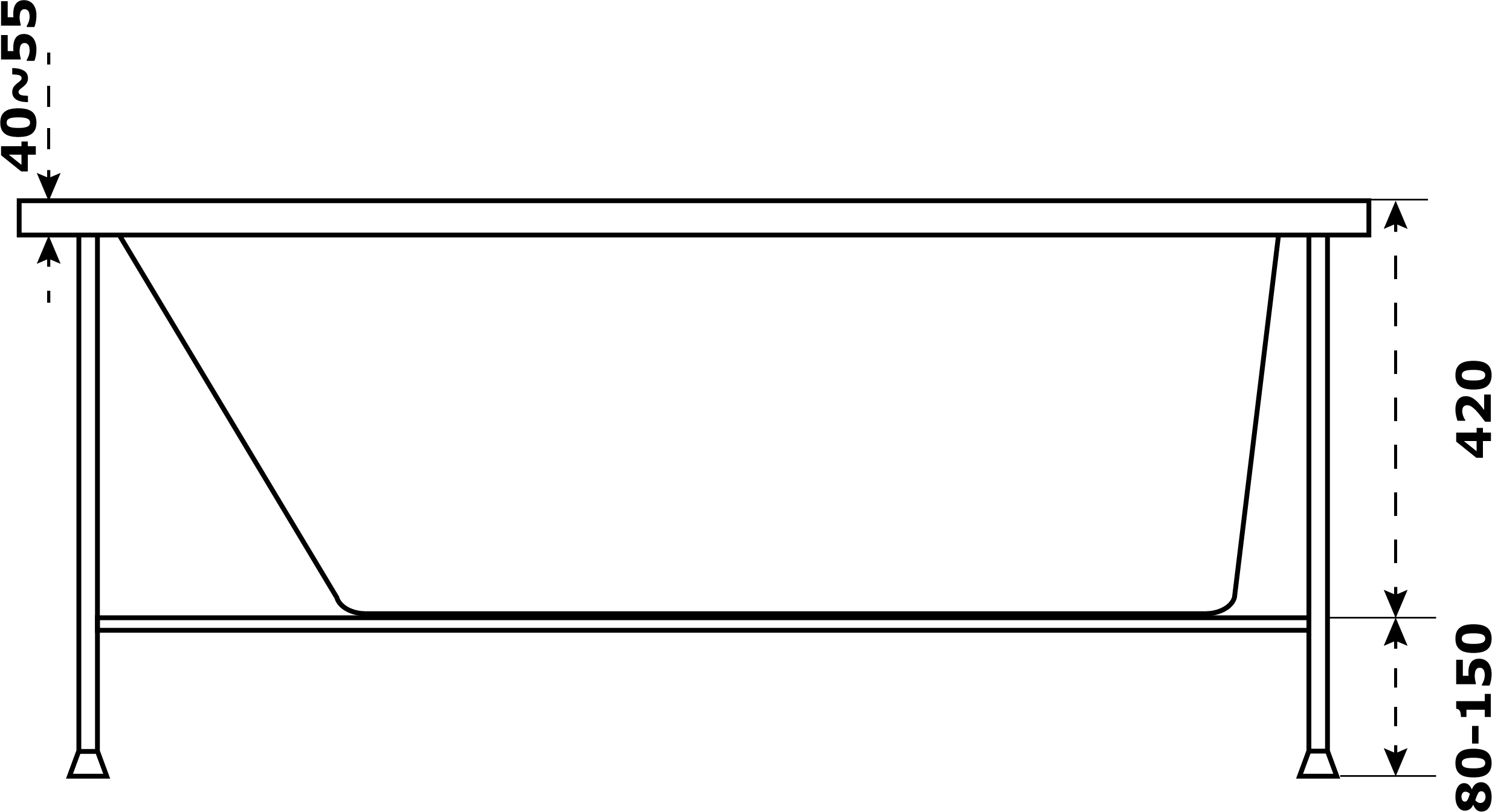 Каркас Azario Тенза/Бали 150x70 БТК0001