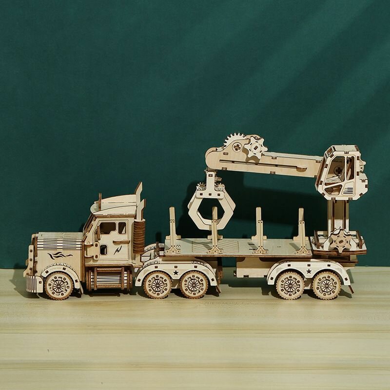 LG820 3D деревянный конструктор Robotime Грузовой кран
