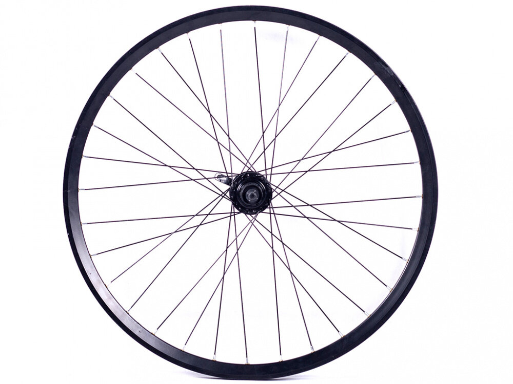 Колесо велосипеда 26 AL двустеночное заднее, алюм. втулка, промподш, эксцентрик, D-brake, под кассету