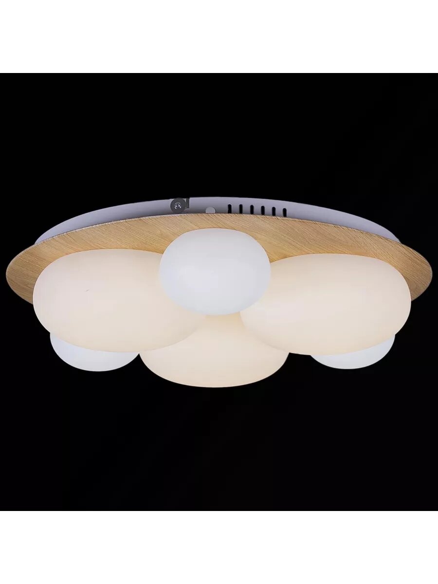 Люстра newrgy lighting 09928-0.3-54W, светлое дерево, цоколь LED, 54 Вт, свет теплый белый, холодный белый, 3000-6000K, для кухни