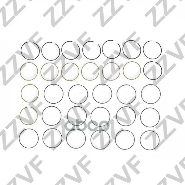 Кольца поршневые (комплект) NISSAN QASHQAI (J10E) (06-13) ZZVF арт. GRAEE00