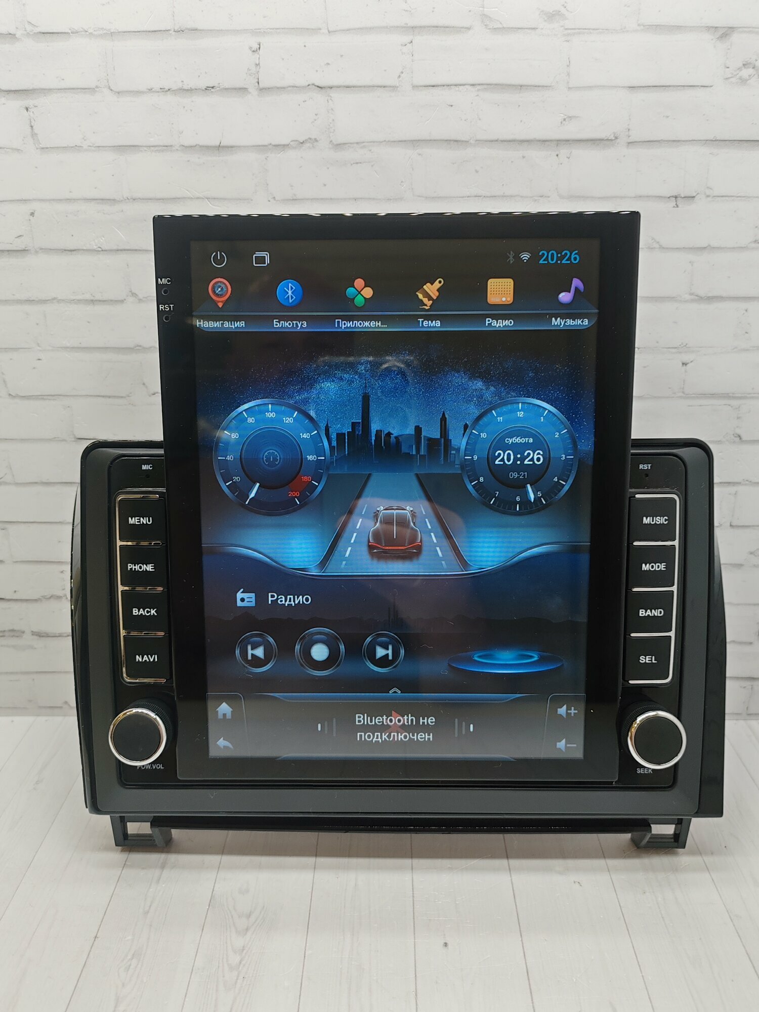 Магнитола андроид Tesla для Toyota Tundra; Sequoia/ 8-ядер/4+64гб/sim-карта/Android-Auto/CarPlay