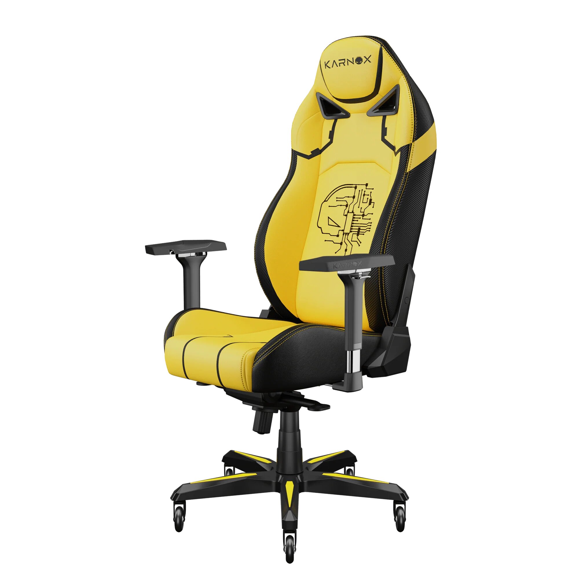 Премиум игровое кресло KARNOX GLADIATOR Cybot Edition, желтый
