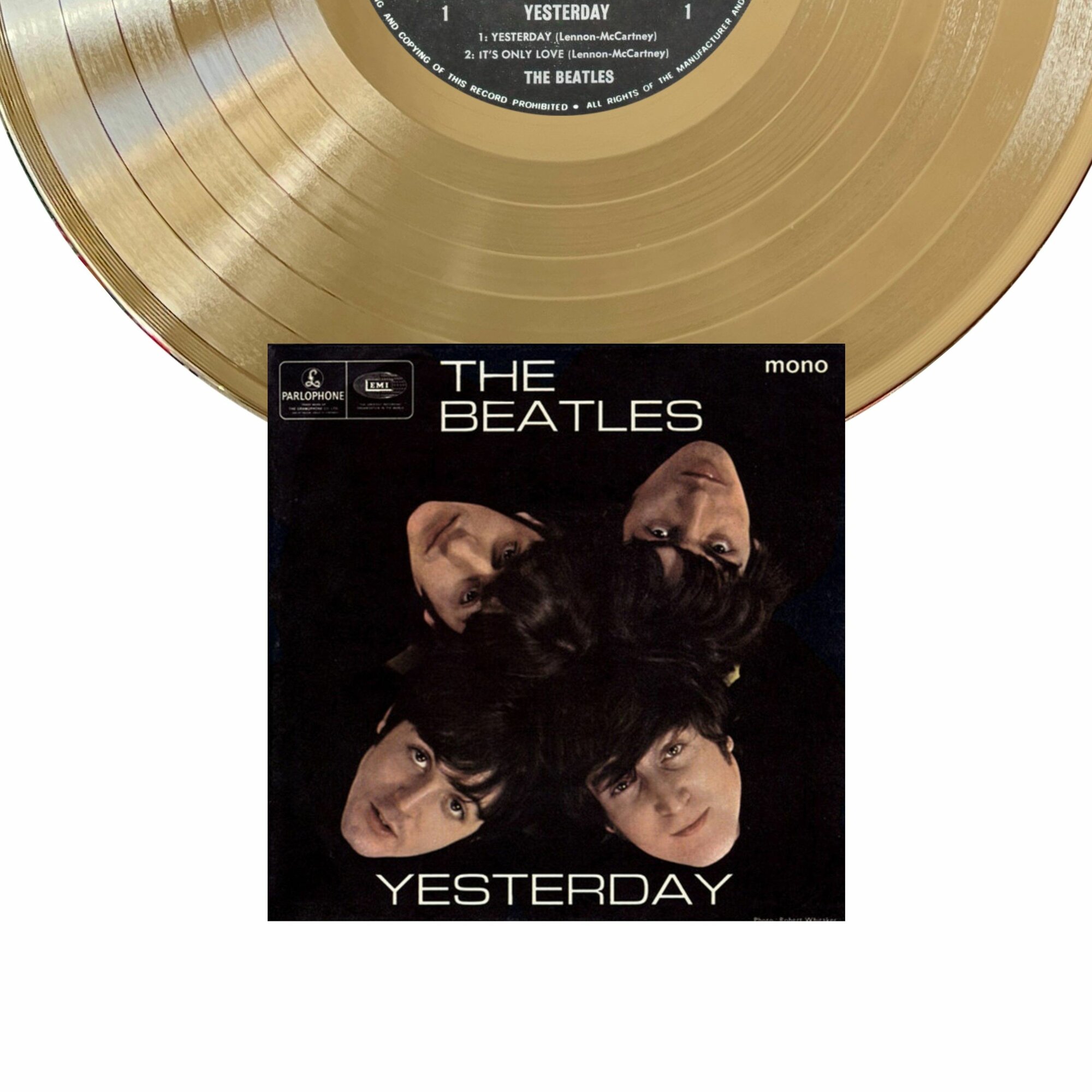 Золотой диск The Beatles Yesterday — фото 1