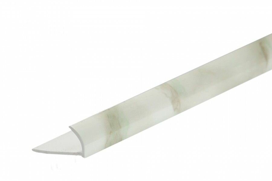 Профиль для плитки внешний 9 мм светло-серый мрамор D203, Cezar (Польша), 1шт