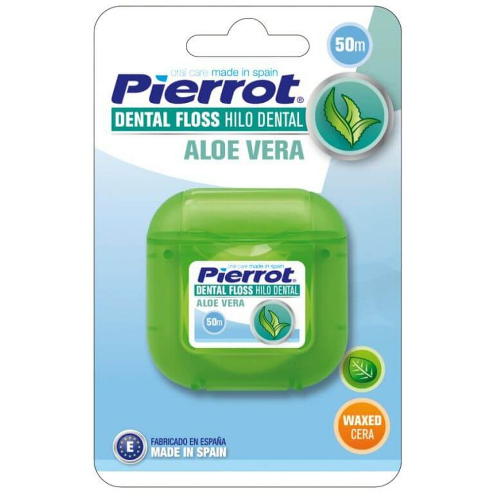 Зубная нить Pierrot Aloe Vera Dental Floss, вощеная, 50 м